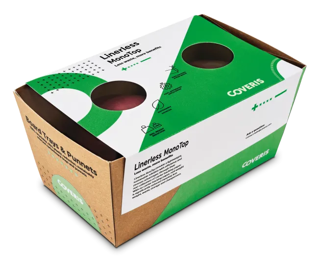 Sustainable All-Paper Packaging for Produce | Linerless MonoTop by Coveris